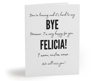 Bye Felicia Card - Etsy