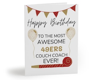 49ers Birthday Card - Etsy