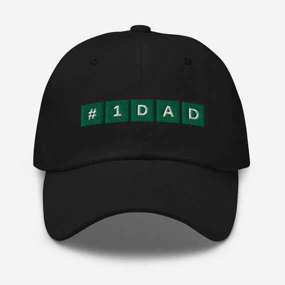 Number 1 Dad Embroidered Wordle Hat 1 Dad Fathers Day | Etsy
