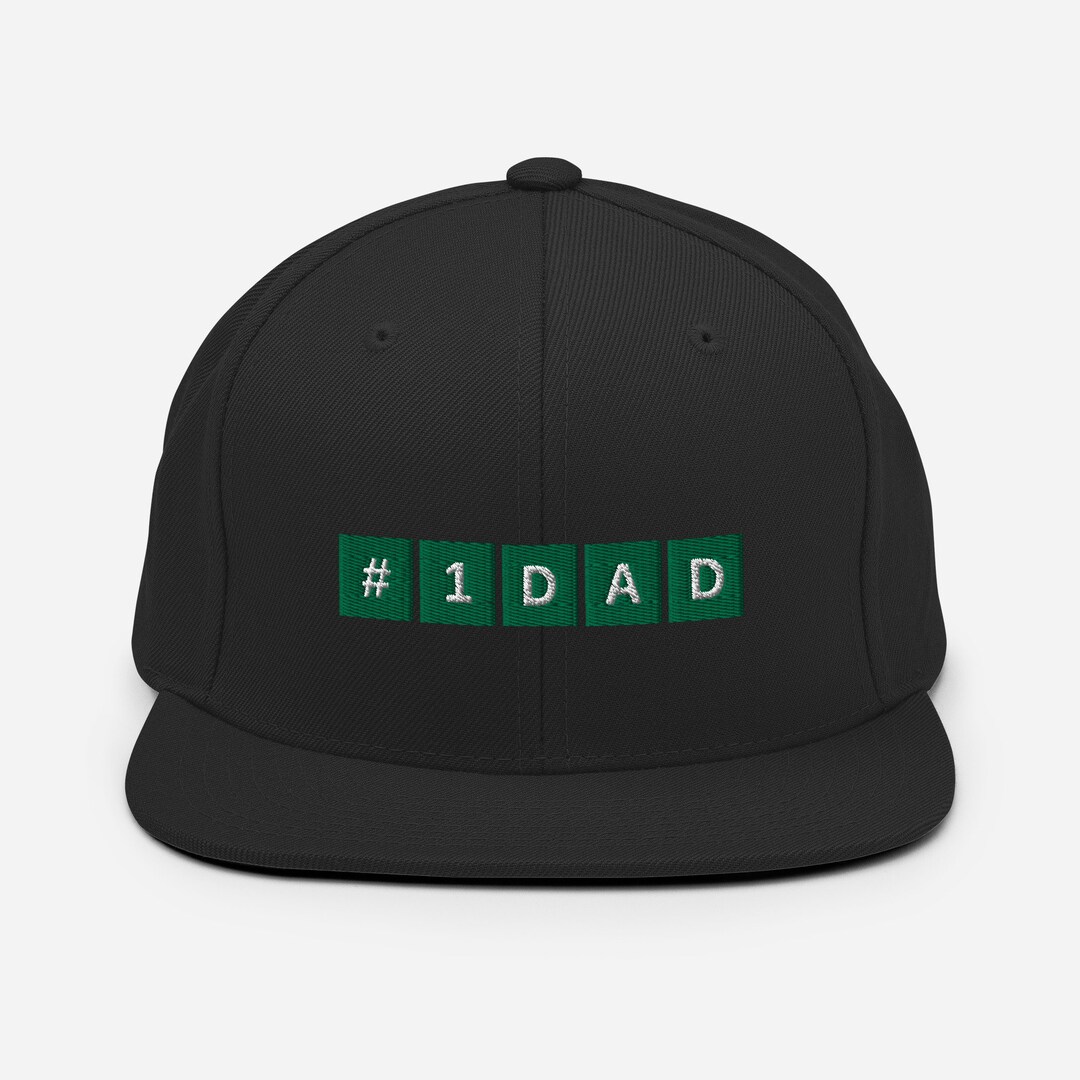 Number 1 Dad Embroidered Wordle Snapback Hat Fathers Day Wordle Wordle ...