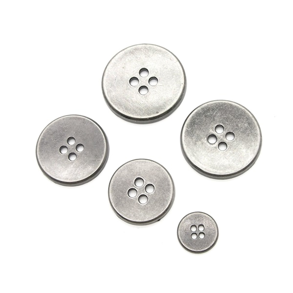 Silver Tone Buttons - Etsy