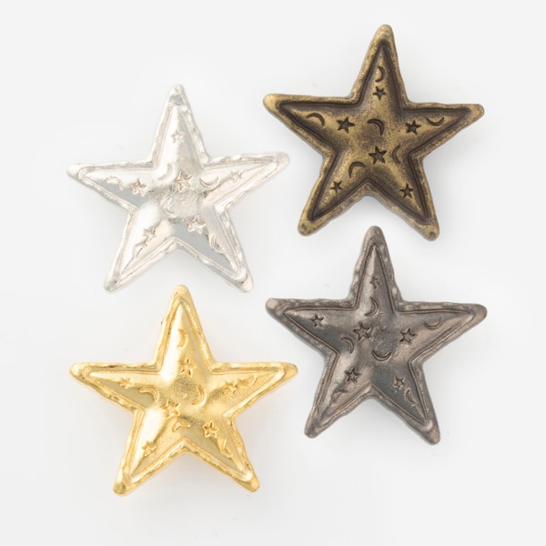 Star Metal Buttons - Etsy