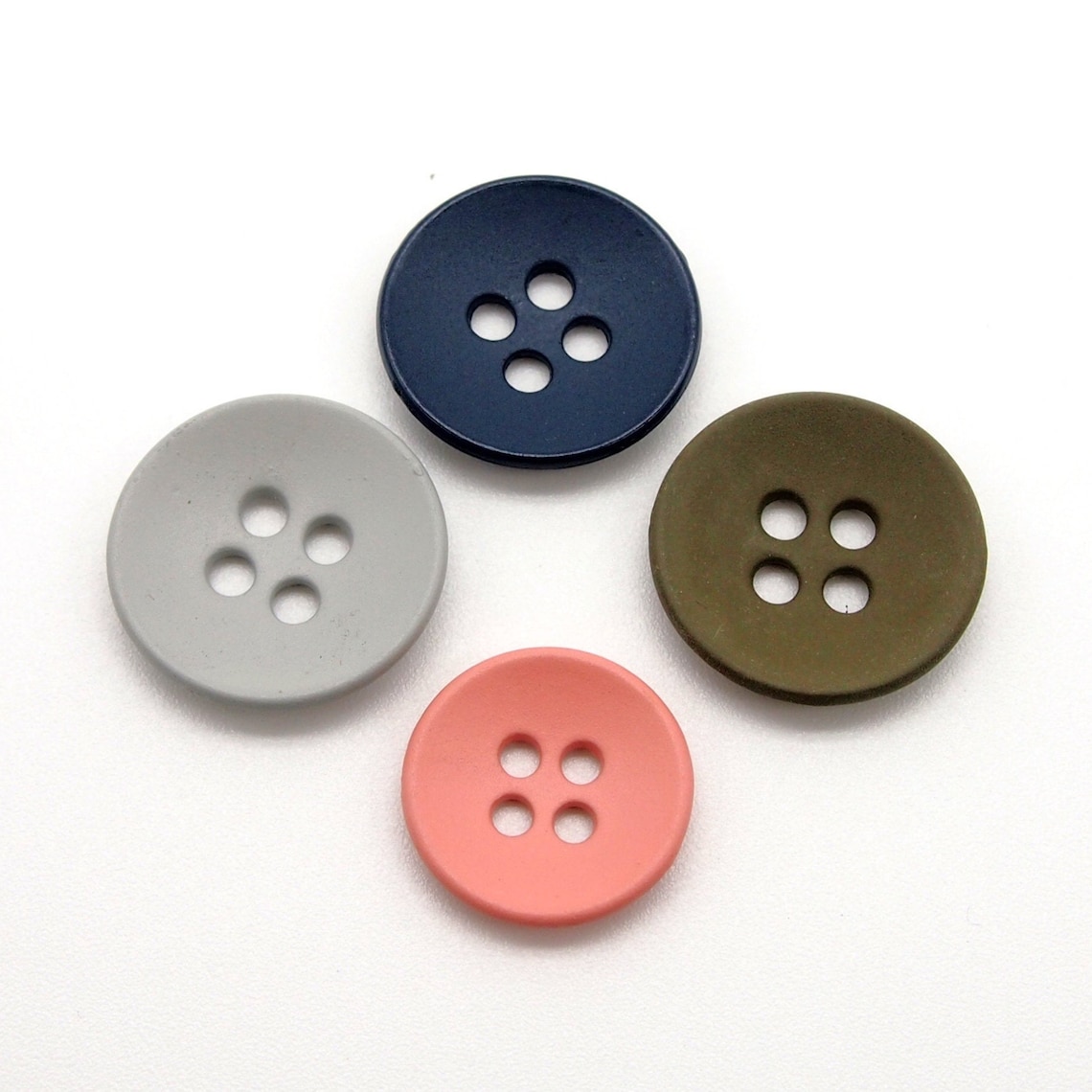 Colorful 4 Hole Metal Buttons 10 Pcs 15/18mm - Etsy