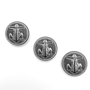 Nautical Anchor Metal Buttons 5 Pcs 19mm - Etsy
