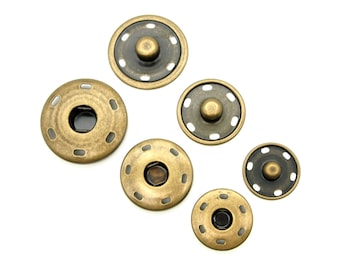 Antique Brass Snaps | Etsy