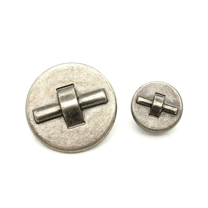 Materials Home & Hobby Buttons 10pcs Antique deco buttons 20mm; Dark ...