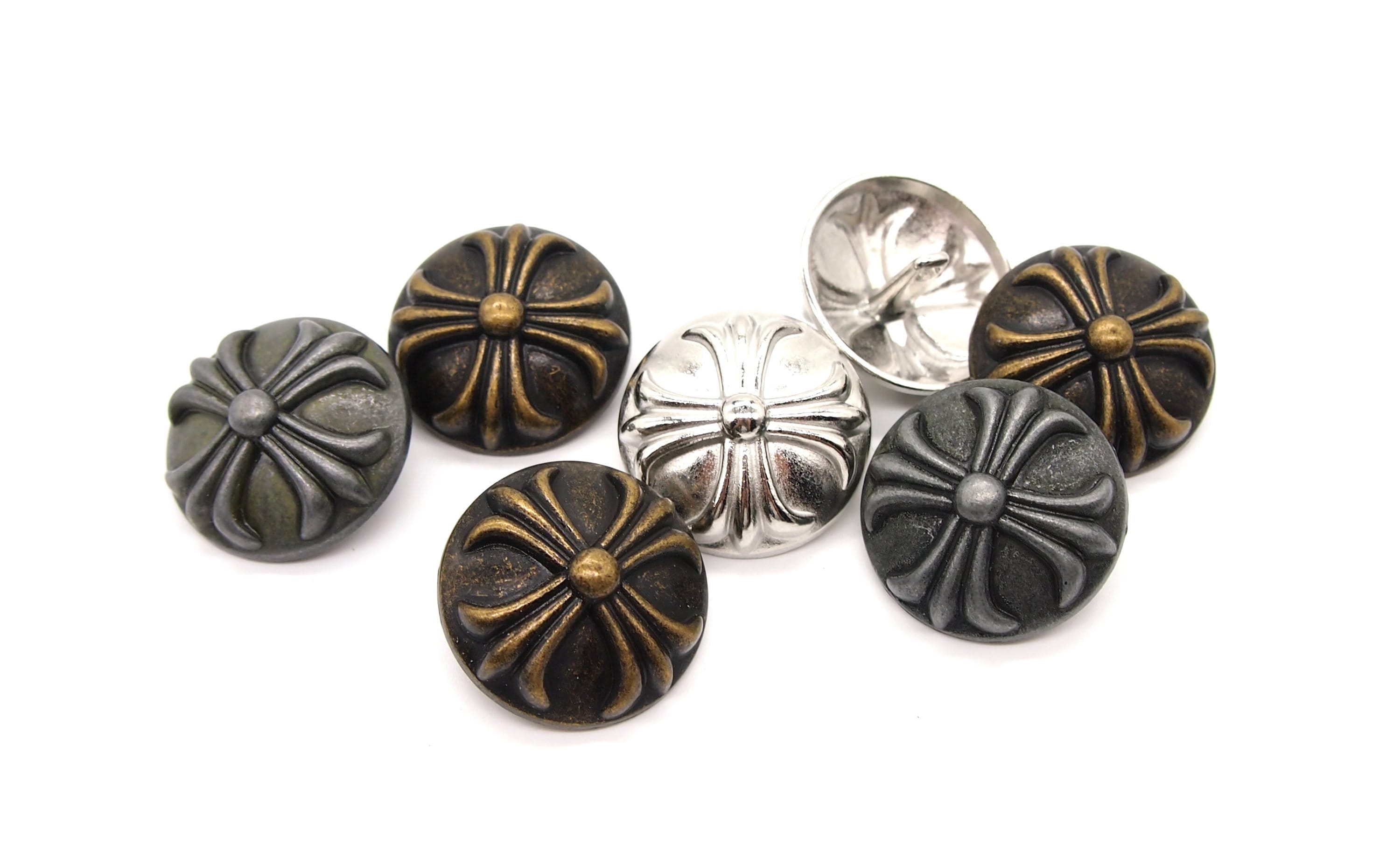 Medieval Cross Buttons 5 Pcs 25mm Antique Brass/dark - Etsy