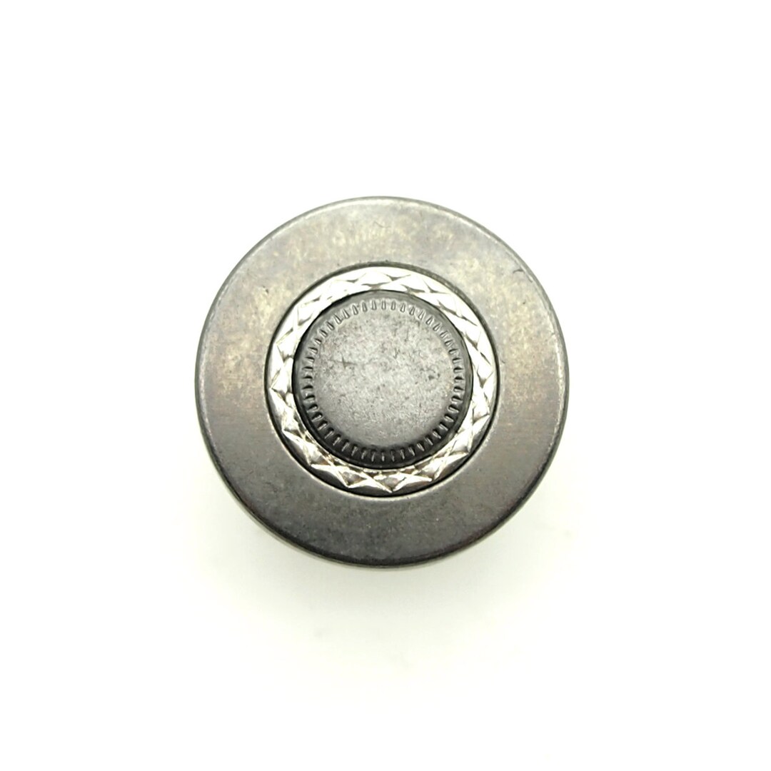 Vintage Jean Buttons (10pcs) - 16mm; Pewter - Etsy