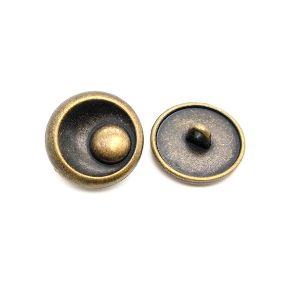 Materials Home & Hobby Buttons 10pcs Antique deco buttons 20mm; Dark ...