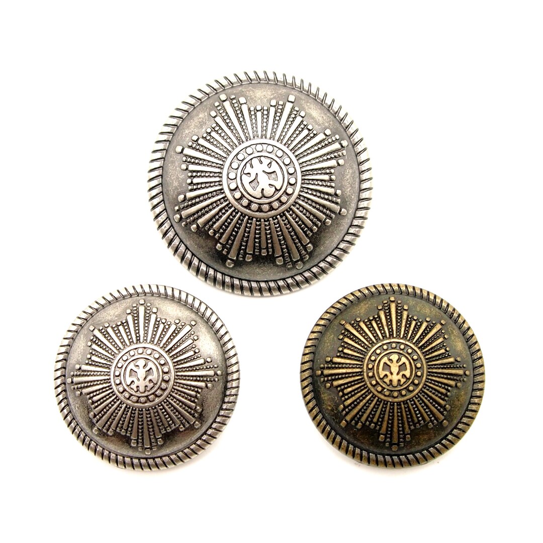 Gothic Buttons (5pcs)-25/33mm; Pewter/antique Brass - Etsy