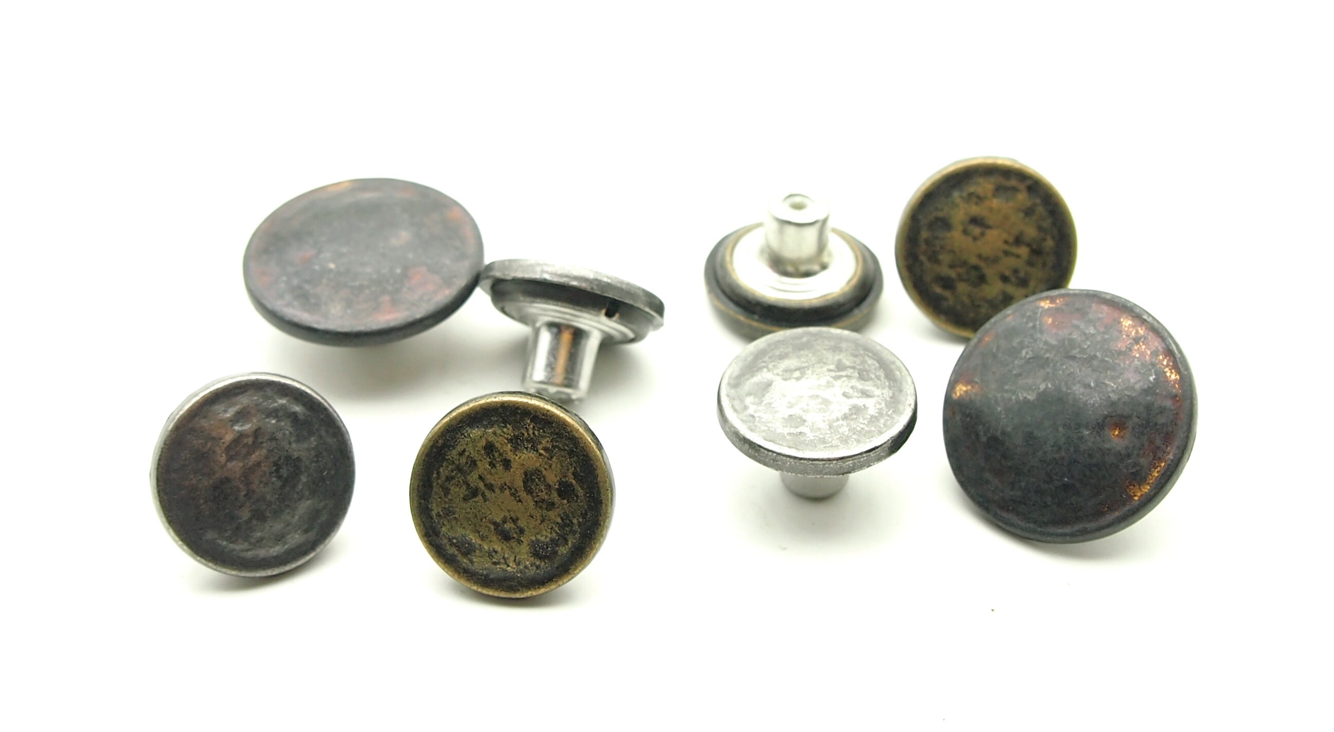 Hammered Jean Buttons 10pcs 18/23mm Dark Graphite/antique - Etsy Canada