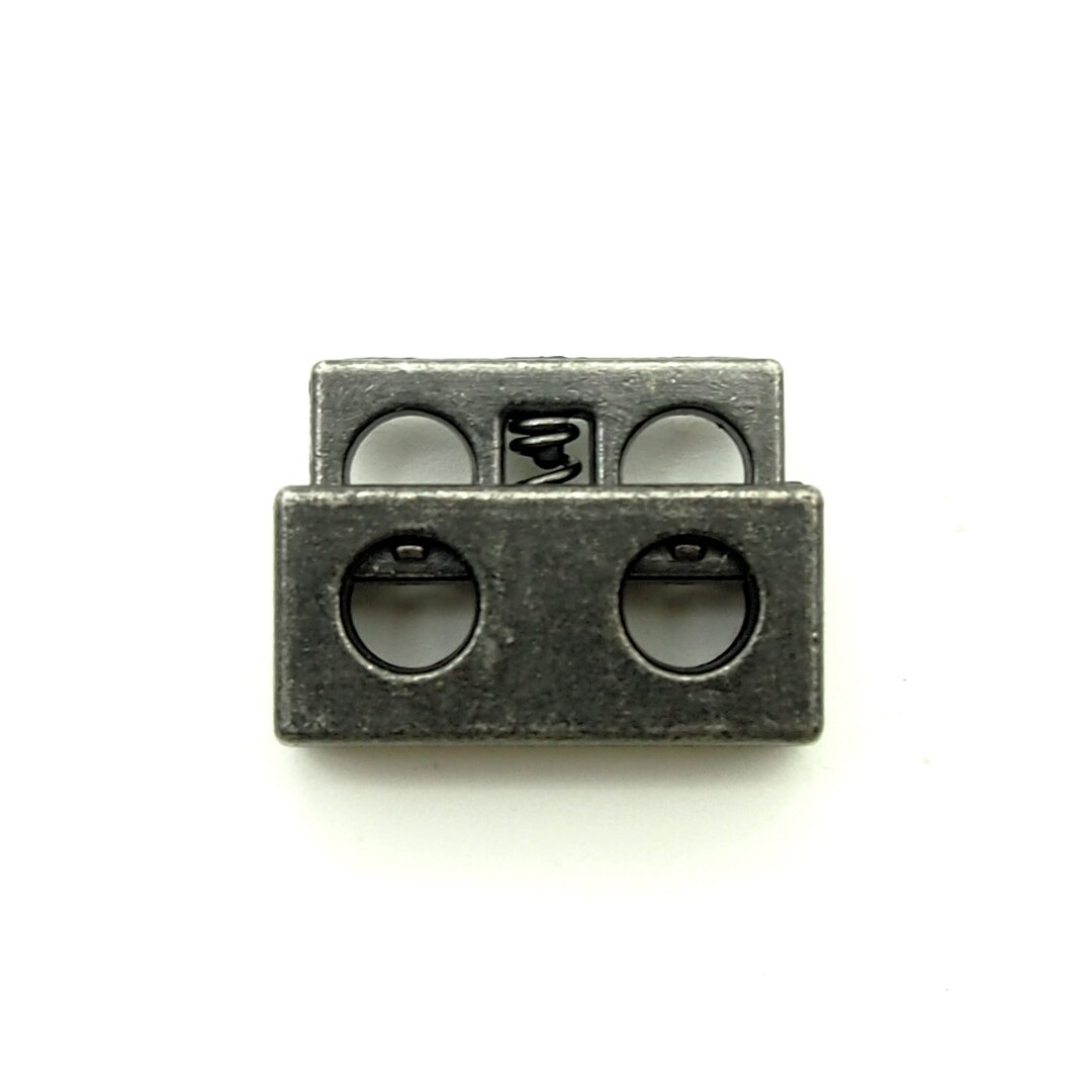 Rectangle 2 Hole Cord Lock (5pcs) - Pewter - Etsy