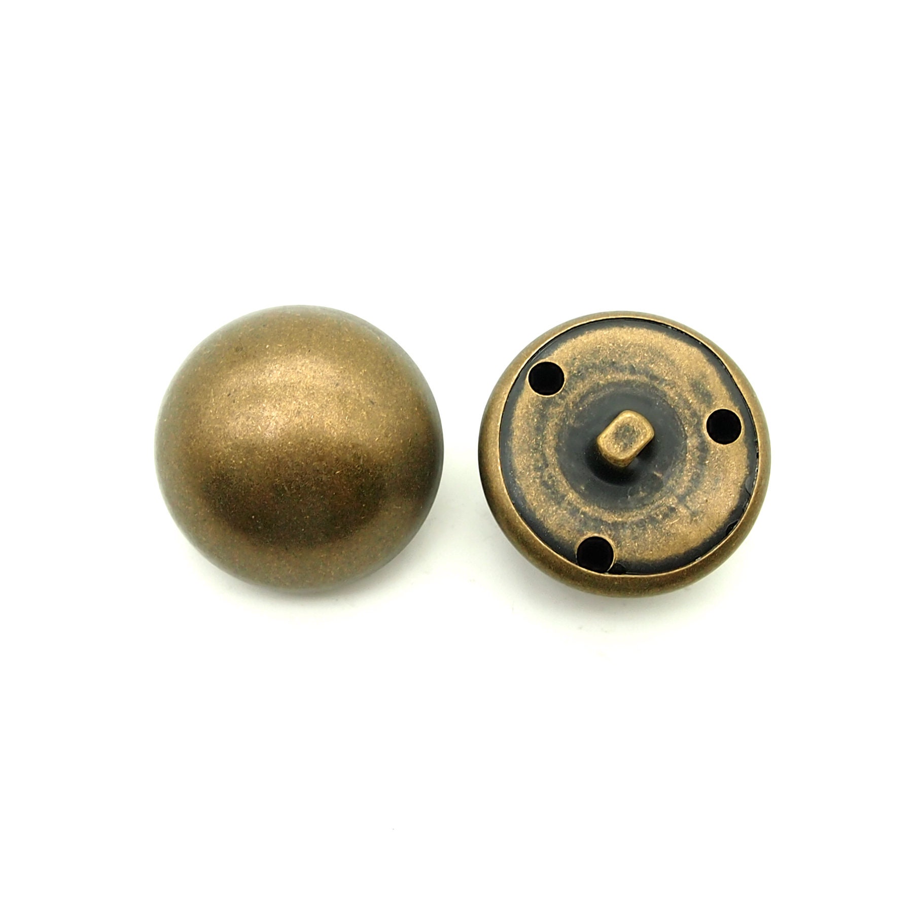 Dome Brass Buttons - 14/17/19/20/23/28mm; Antique Brass - Etsy