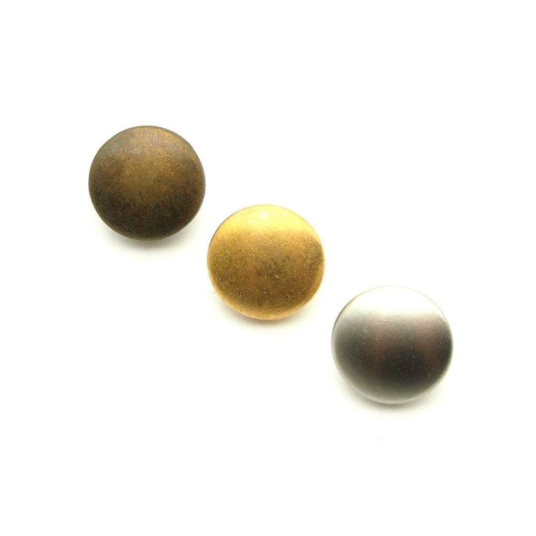 Smooth Buttons (10pcs) - 10mm; Gold/antique Brass/faux Pearl - Etsy