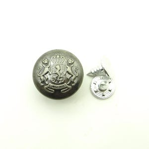 Crest Emblem Jean Button (10pcs) -17mm; Brass Tin/pewter - Etsy