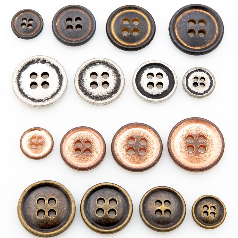 Antique Style Metal 3/4 Buttons - Etsy Canada