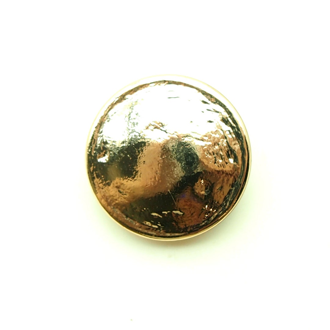 Vintage Shiny Gold Button (5pcs) - 20mm - Etsy