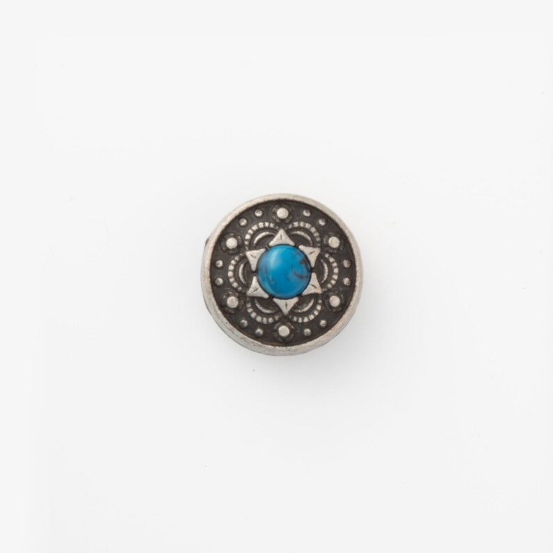 Antique Turqoise Stone Buttons (10 Pcs) - 15mm - Etsy