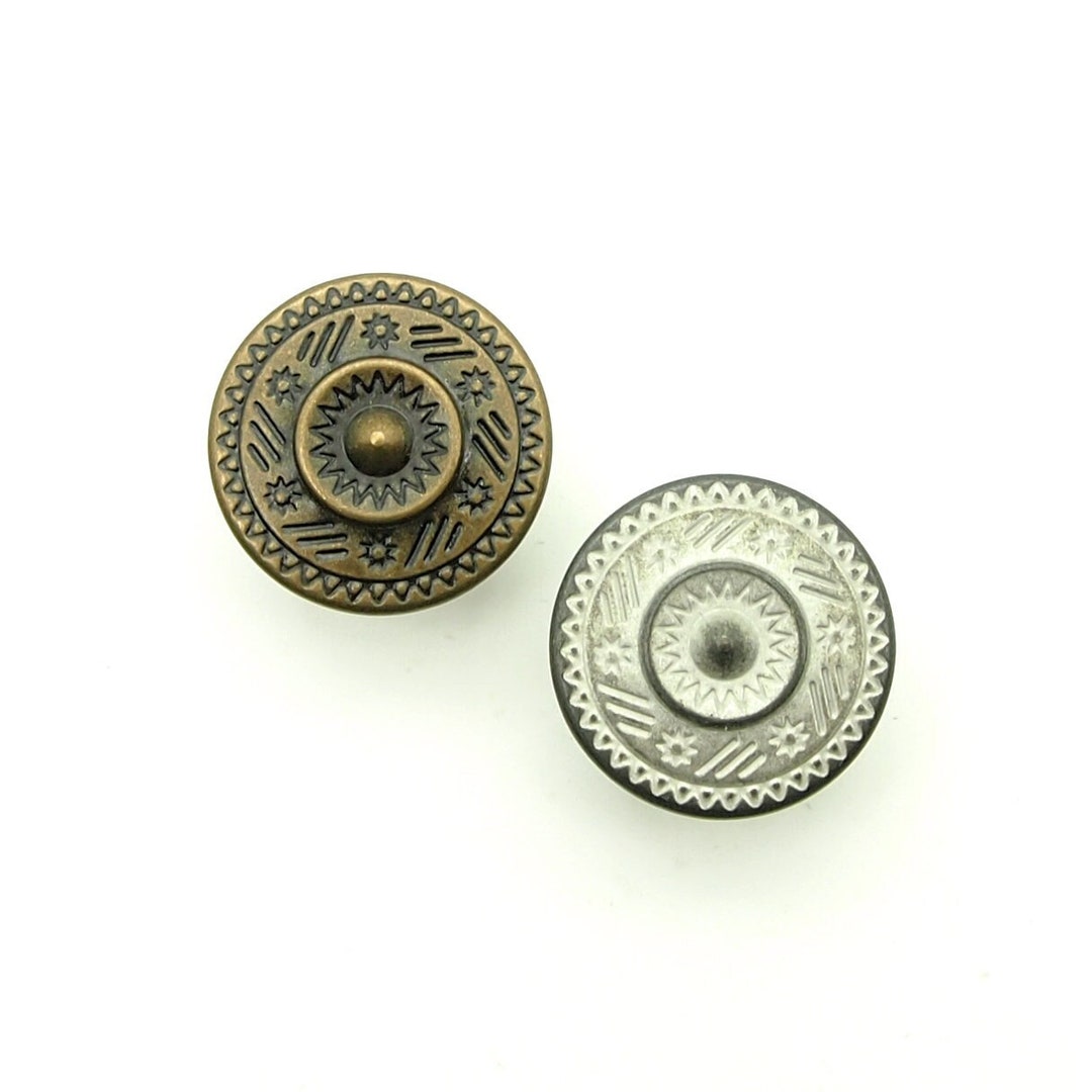 Mayan Jean Buttons (10pcs) - 19mm; Tin/antique Brass - Etsy
