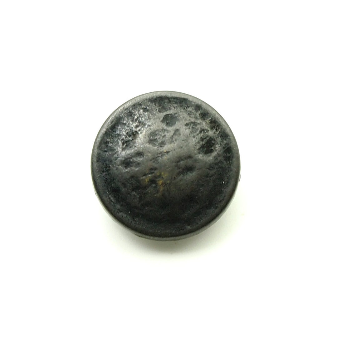 Vintage Hammered Button (10pcs) - 18mm; Oxidized Black - Etsy