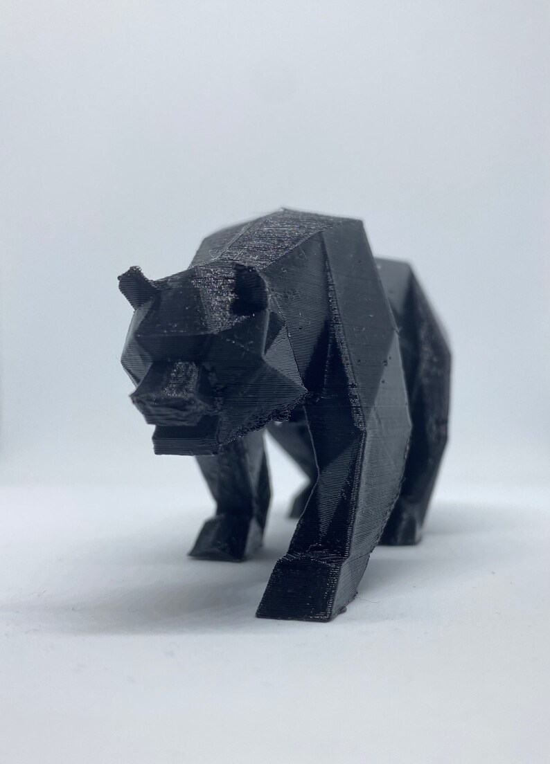 Low Poly Bear | Etsy