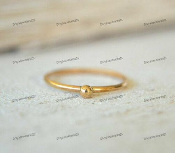 14K Yellow Gold Ring Simple Ring No Stone Ring Ring Ring Ring Ring Daily Use Plain Ring