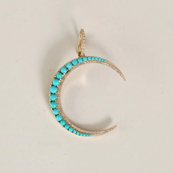 Turquoise Moon - Etsy