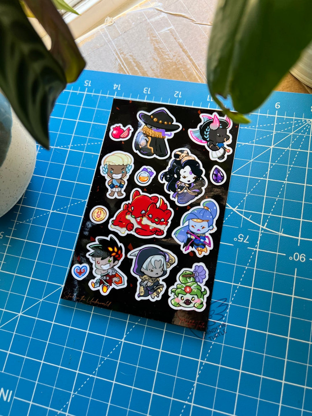 Unofficial Hades Sticker Sheet ~ Homemade Sticker Sheet ~ 6.25 in X 4 ...