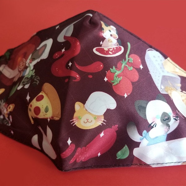 Pizza Face Mask - Etsy