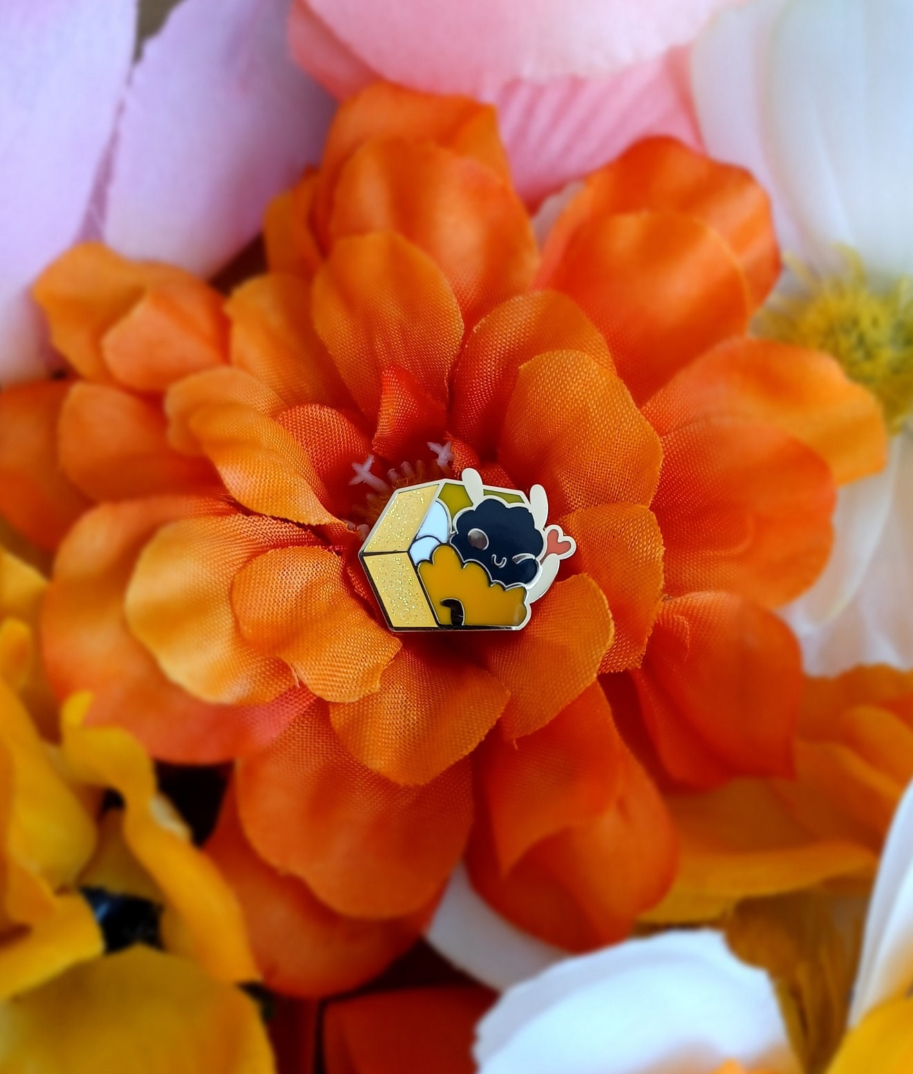 Fuzzy Buzzin' Bumblebees Enamel Pins Mini Pins | Etsy