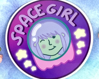Space Girl Sticker - Etsy