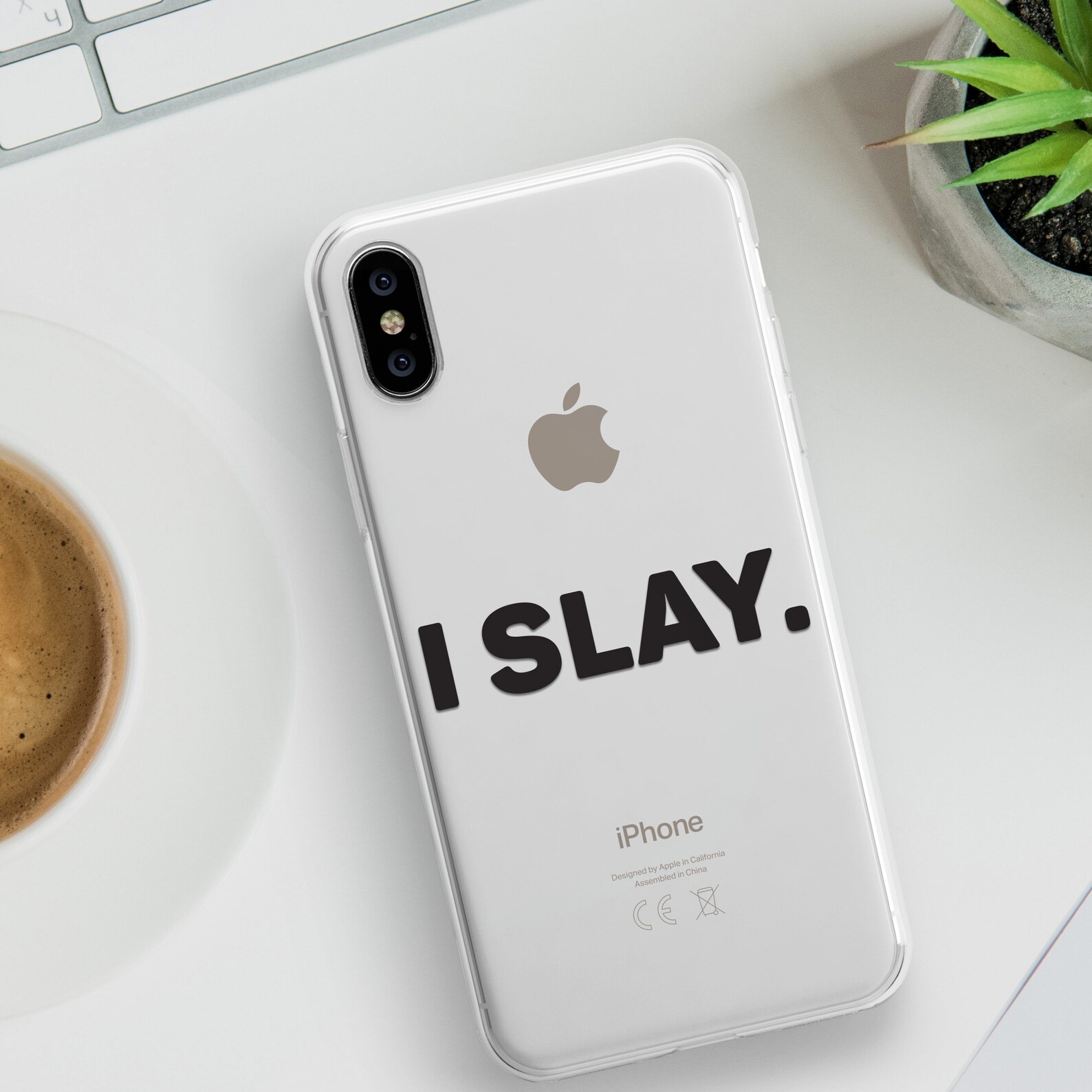 I slay Phone Case logo Huawei P20 text Huawei cover print S10 | Etsy