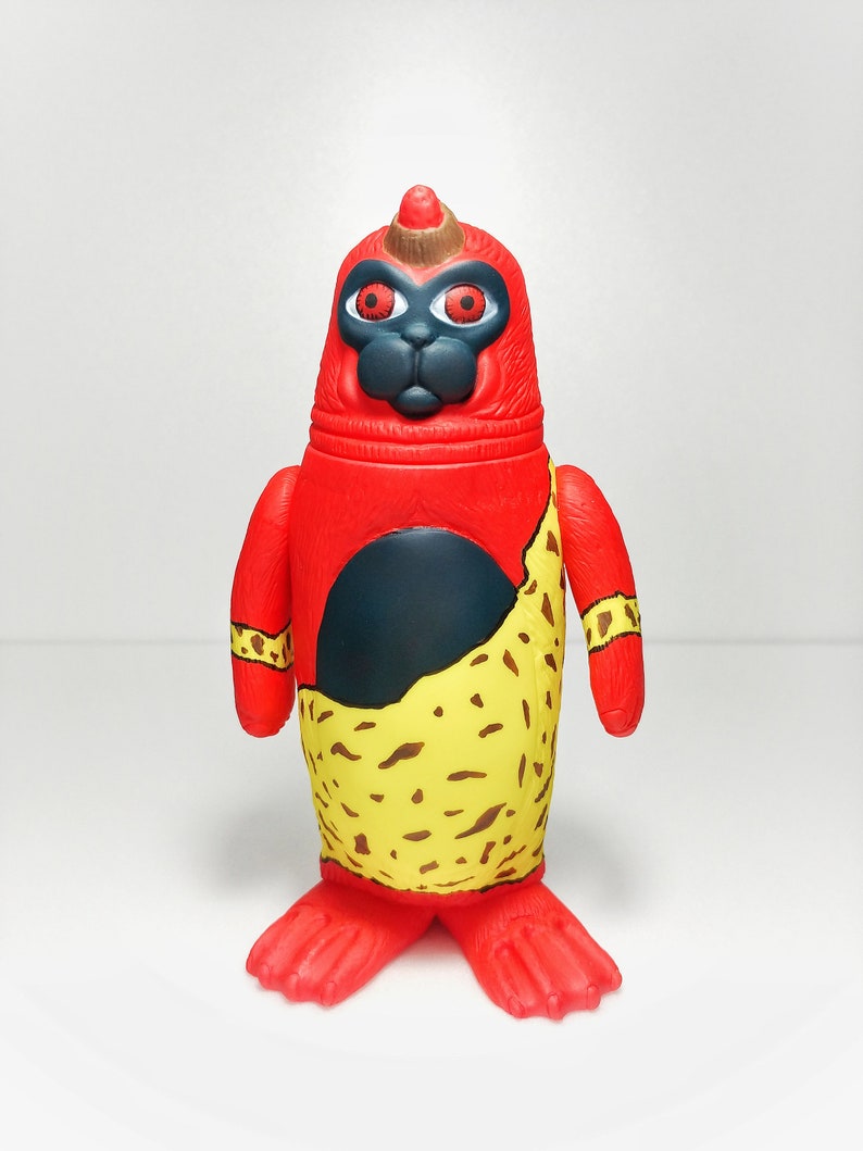 Red Goblin SEALMON Art Toy, Designer Toy, Sofubi Toy, Soft Vinyl Toy ...