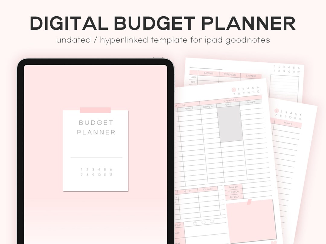 Digital Budget Planner, Digital Finance Planner, Undated Digital ...
