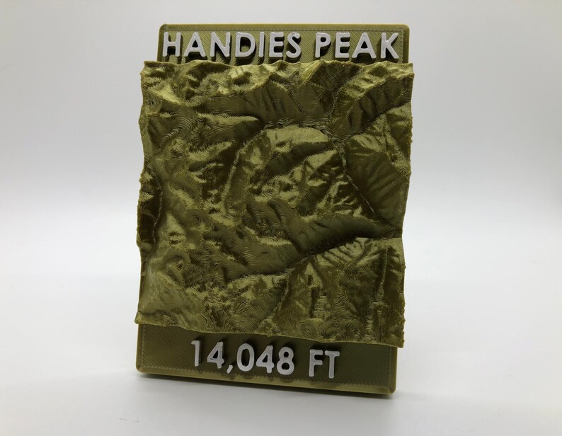 Handies Peak, Colorado 14er 3D Topographic Magnet - Etsy