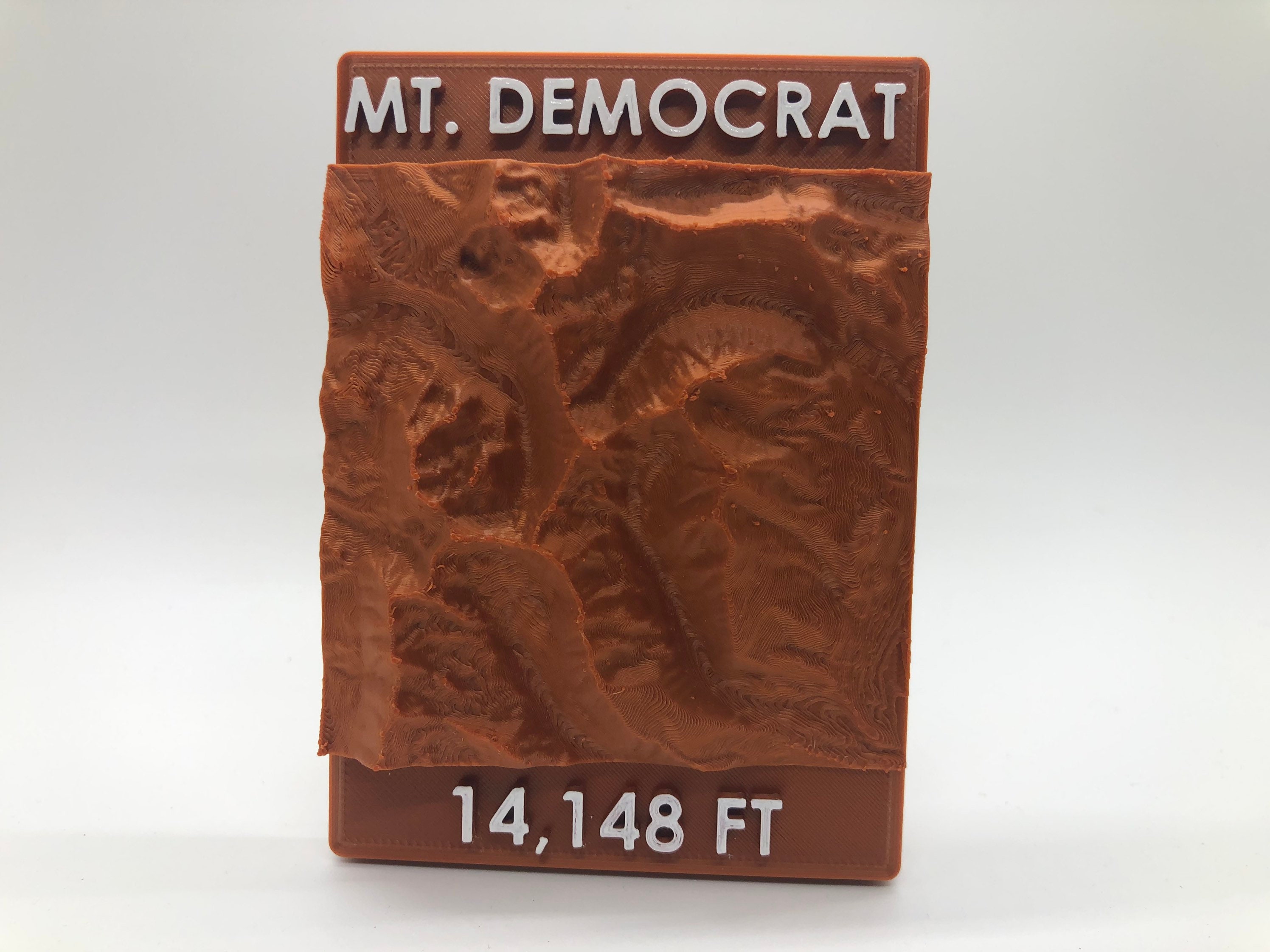 Mt. Democrat Colorado 14er 3D Topographic Ornament - Etsy UK