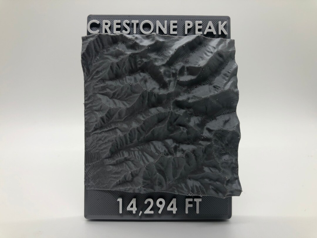 Crestone Peak, Colorado 14er 3D Topographic Magnet - Etsy