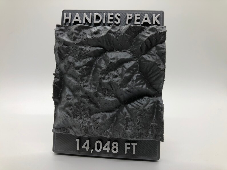 Handies Peak, Colorado 14er 3D Topographic Magnet - Etsy