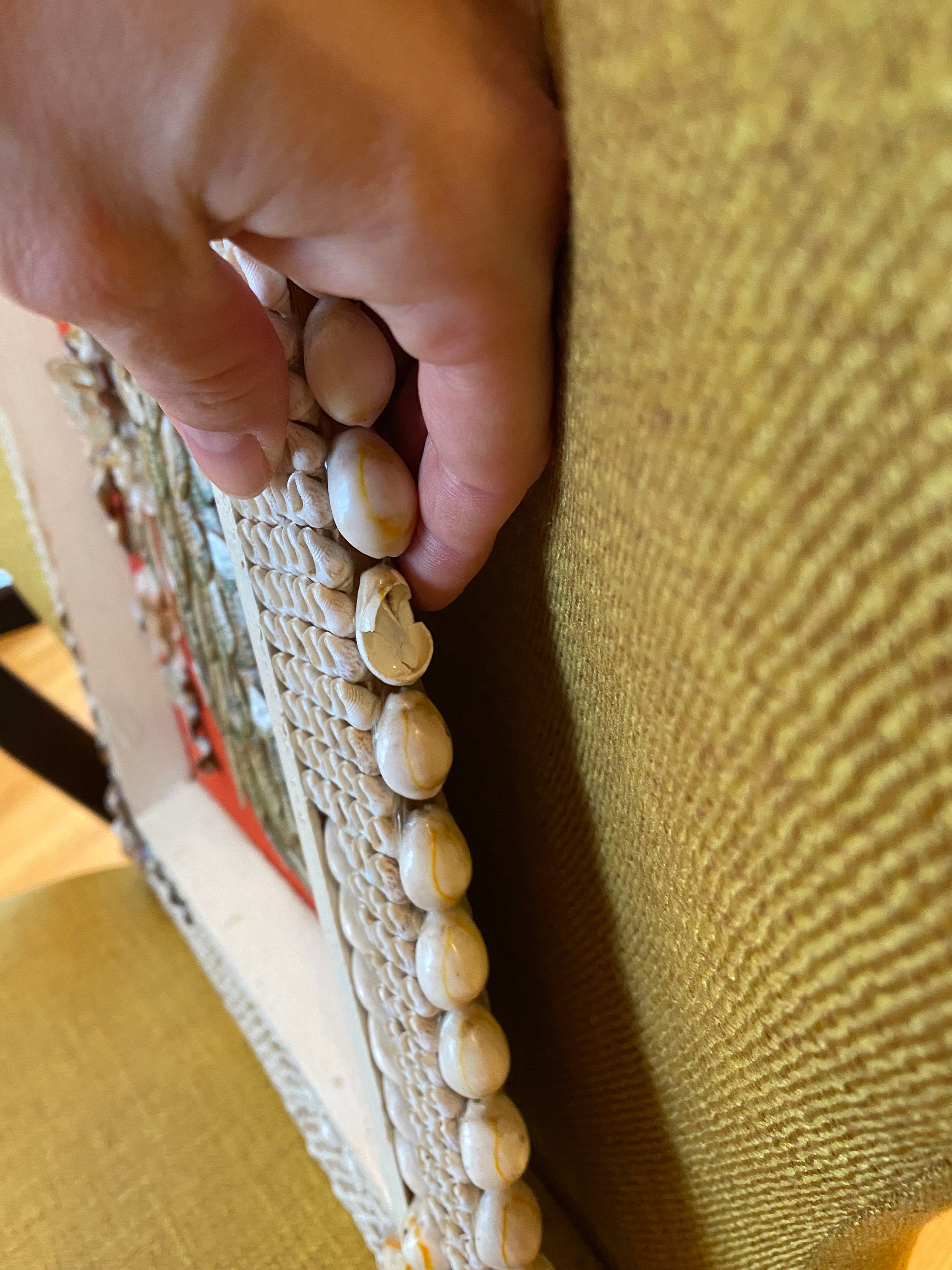 Vintage Peacock Shell Art / Asian Shell Art - Etsy Canada