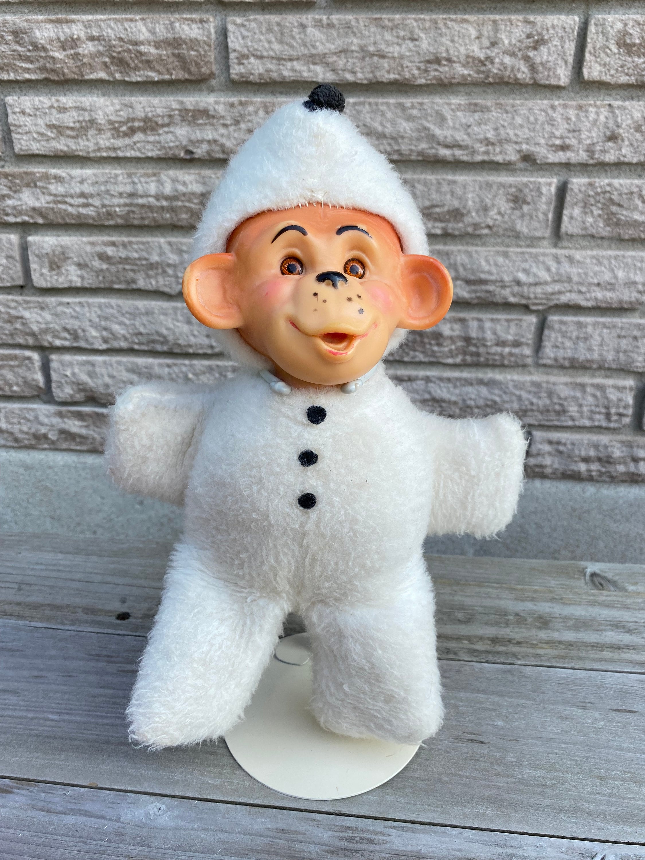 Vintage Rubber Face Monkey Plush Stuffed Toy 1960s - Etsy