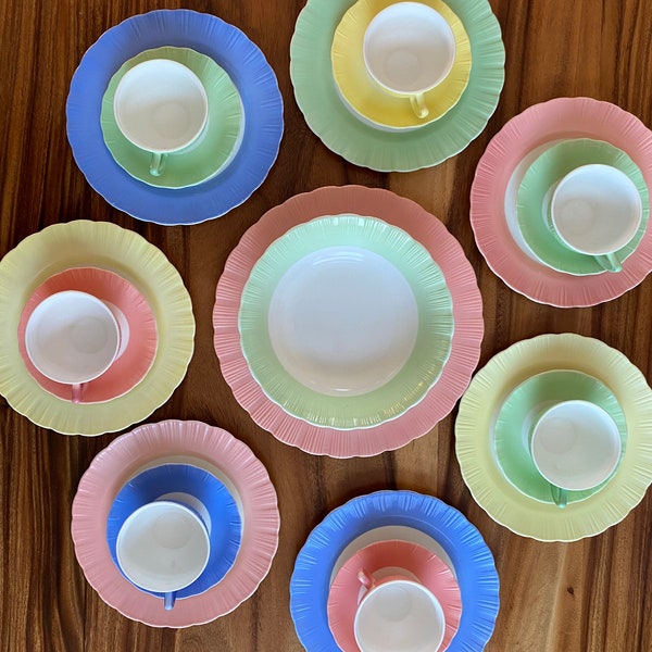 Colored Glass Dinnerware - Etsy