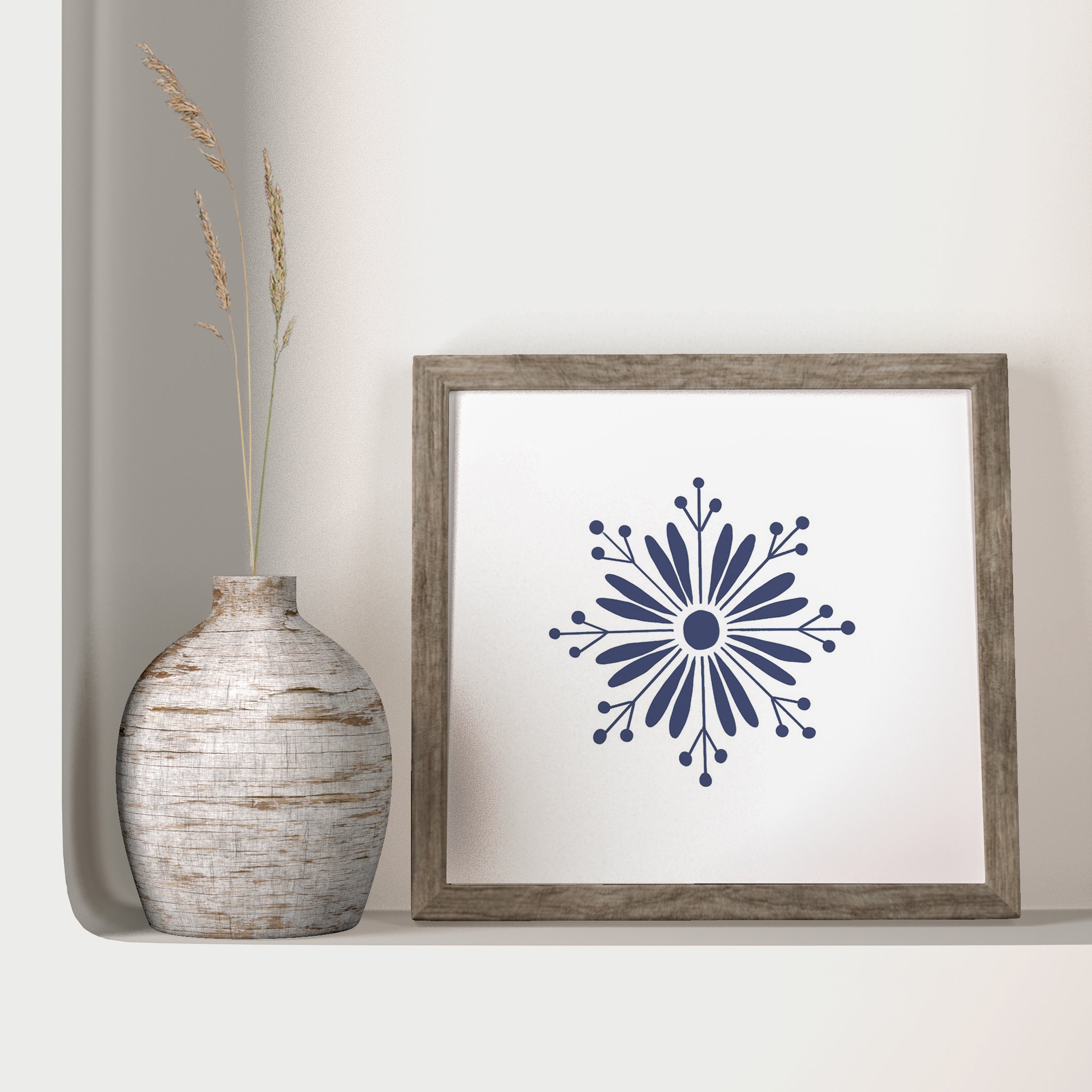 Blue Art Print Blue Poster Blue Tile Prints Blue Pattern - Etsy