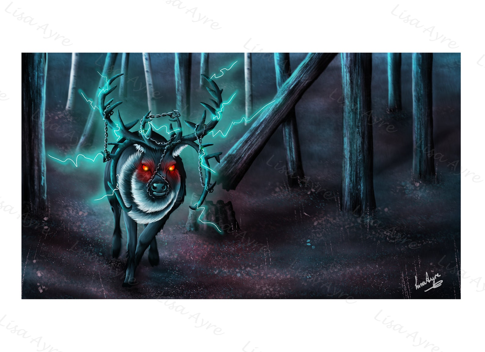 Eikthyr Valheim Boss Art Print fan Art Gift for Him/her - Etsy