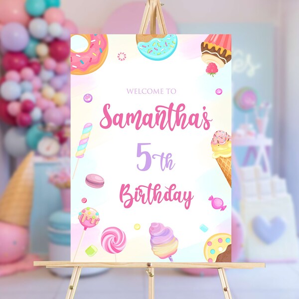 Birthday Candy Poster Board - Etsy
