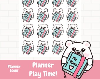 Healthy Eating/ Meal Prep Doodle Icons/ Icon Planner Stickers | Etsy