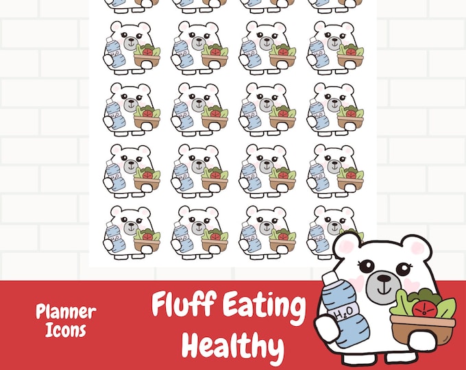Healthy Eating/ Meal Prep Doodle Icons/ Icon Planner Stickers - Etsy