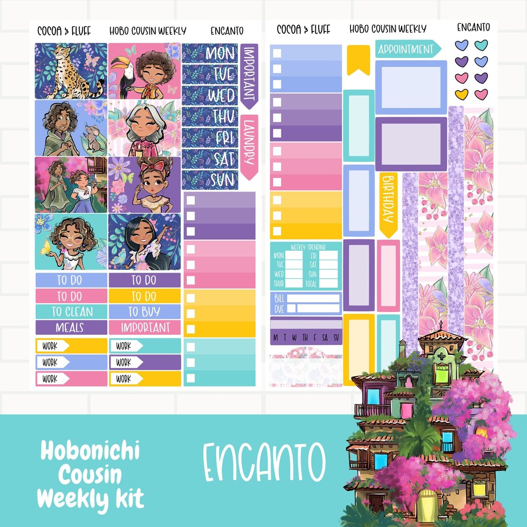 What About Bruno Planner Stickers, Hobonichi Cousin Sticker Kit, Hobo ...