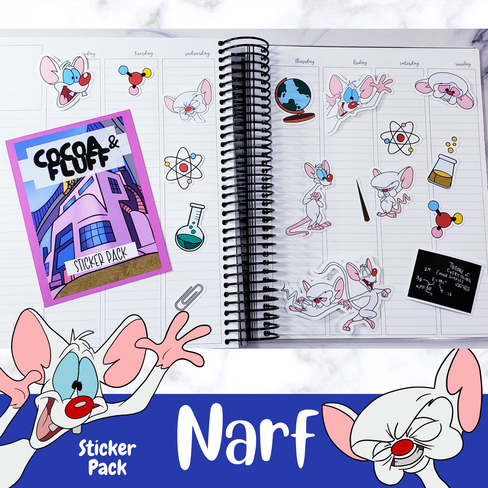 Narf Sticker Pack / Animaniacs Doodle Stickers / Fandom - Etsy Ireland