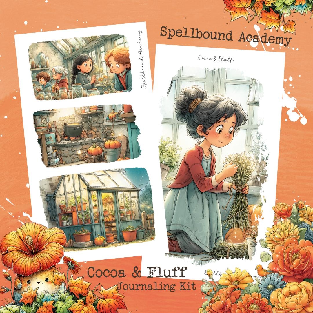 Spellbound Academy Journaling Kit – 12 Pages | Washi or Premium Matte ...