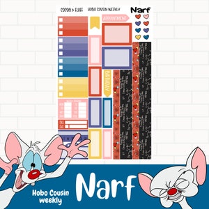 Narf Hobo Cousin Stickers, Animaniacs Planner Sticker Kit, Pinky and ...